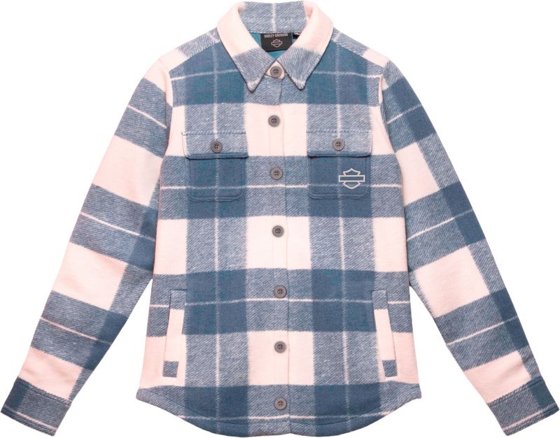【楽天市場】Harley-Davidson Women'S Onwards Shirt Jacket- Yarn Dyed Plaid ...