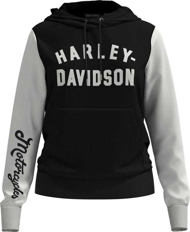 【楽天市場】Harley-Davidson Hoodie-Knit- Colorblock-Design-Black Beauty ...