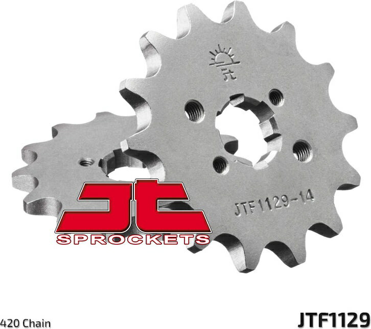 【楽天市場】JT スプロケットS Front スプロケット 12 Teeth Steel スタンダード 420 Pitch Type 1129 | JTF1129.12：ワンダーテック