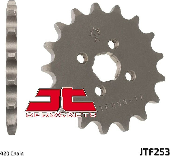 【楽天市場】JT SPROCKETS Front Sprocket 12 Teeth Steel Standard 420 Pitch Type 253 | JTF253.12：ワンダーテック
