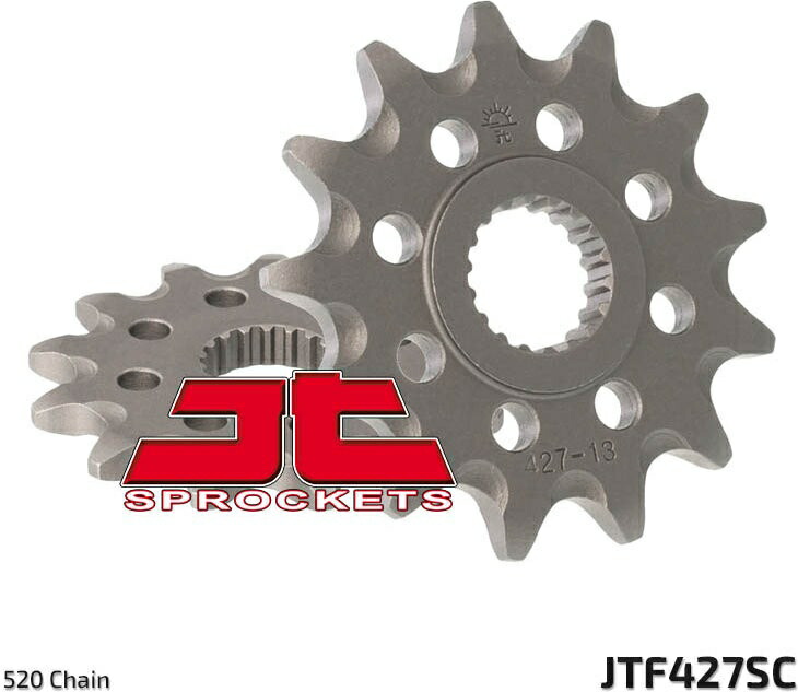 【楽天市場】JT スプロケットS Front スプロケット 12 Teeth Steel Self-Cleaning 520 Pitch Type 427 Suzuki | JTF427 ...