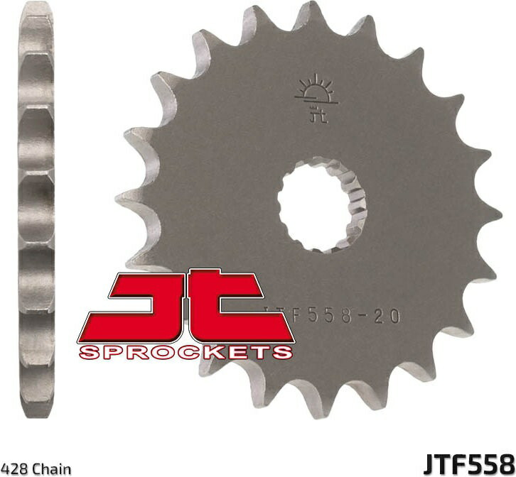 【楽天市場】JT スプロケットS Front スプロケット 15 Teeth Steel スタンダード 520 Pitch Type 558 Yamaha | JTF558.15：ワンダーテック