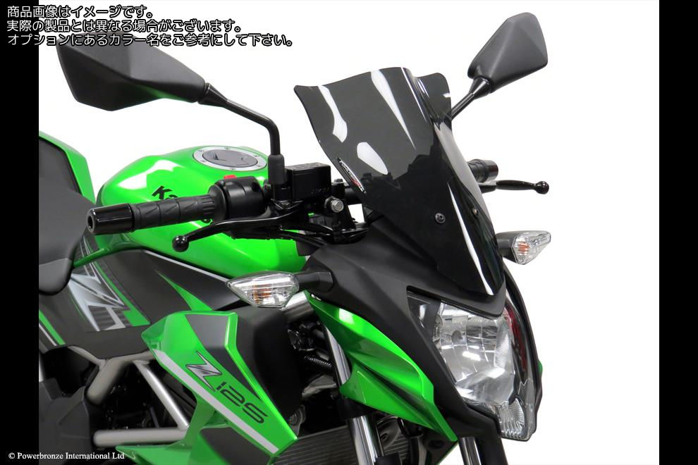 【楽天市場】Powerbronze / パワーブロンズ Light Screen for KAWASAKI Z125 19-23 (310 ...