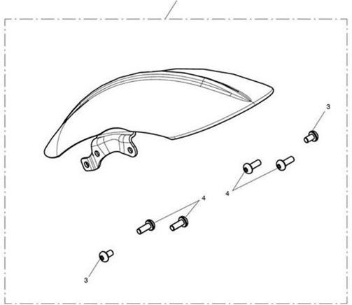 【楽天市場】Triumph PG Front Mudguard Kit Short Triumph Genuine Part ...