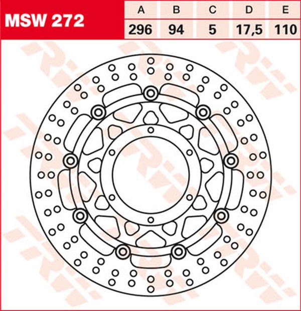【楽天市場】TRW BRAKE DISC FL MSW272 | MSW272：ワンダーテック