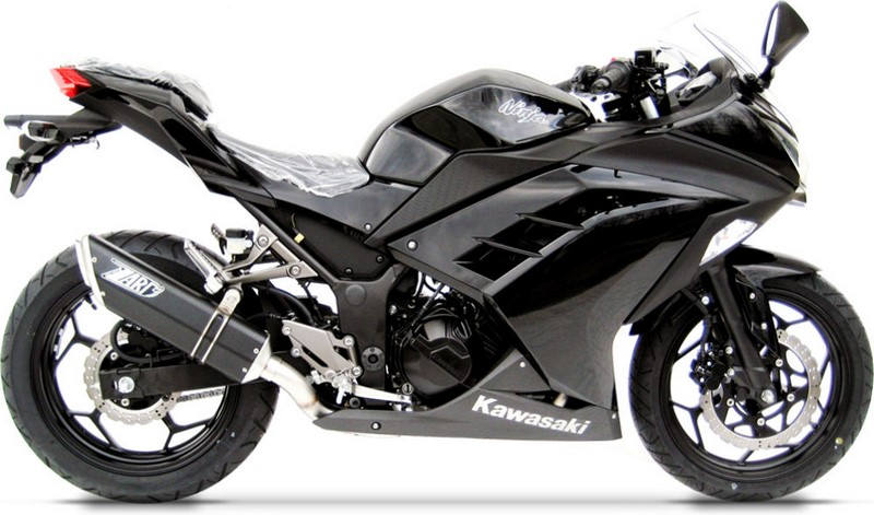 【楽天市場】Zard / ザードマフラー ステンレススチール -ALU レーシング フルキット KAWASAKI NINJA 250/300 ...