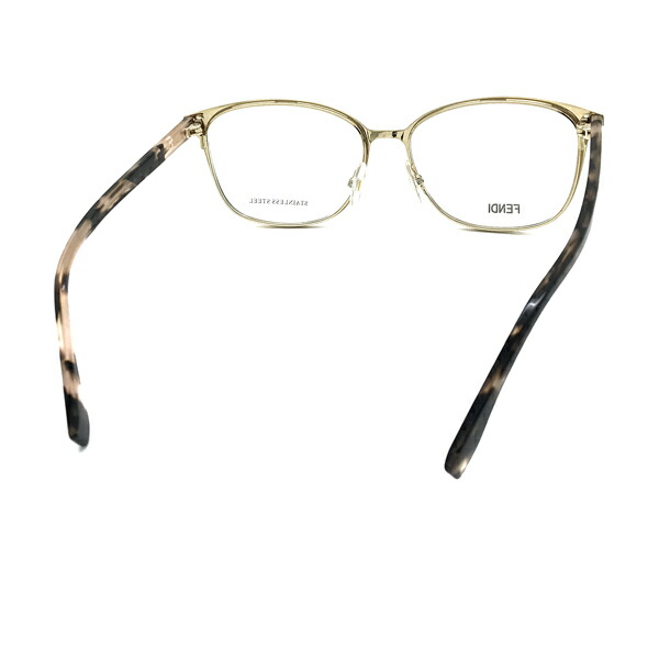 【楽天市場】FENDI メガネフレーム フェンディ メンズ&レディース ゴールド 眼鏡 00FF-0386-J5G ブランド：WOODNET ...