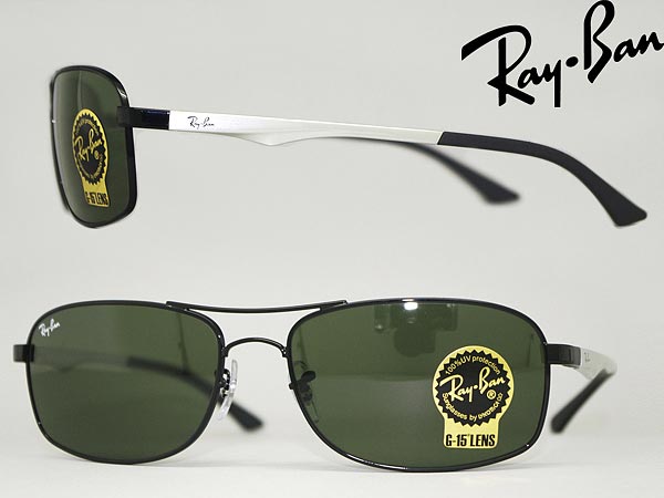 【楽天市場】レイバン サングラス ブラックグリーン RayBan 0RB-3484-002 ブランド/メンズ&レディース/男性用&女性用 ...