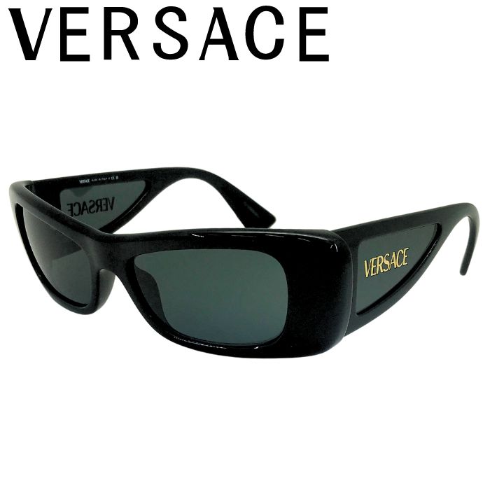 【楽天市場】VERSACE ヴェルサーチェ サングラス ヴェルサーチ ベルサーチ ベルサーチェ ブラック 0ve-4481-gb1-87 UV ...