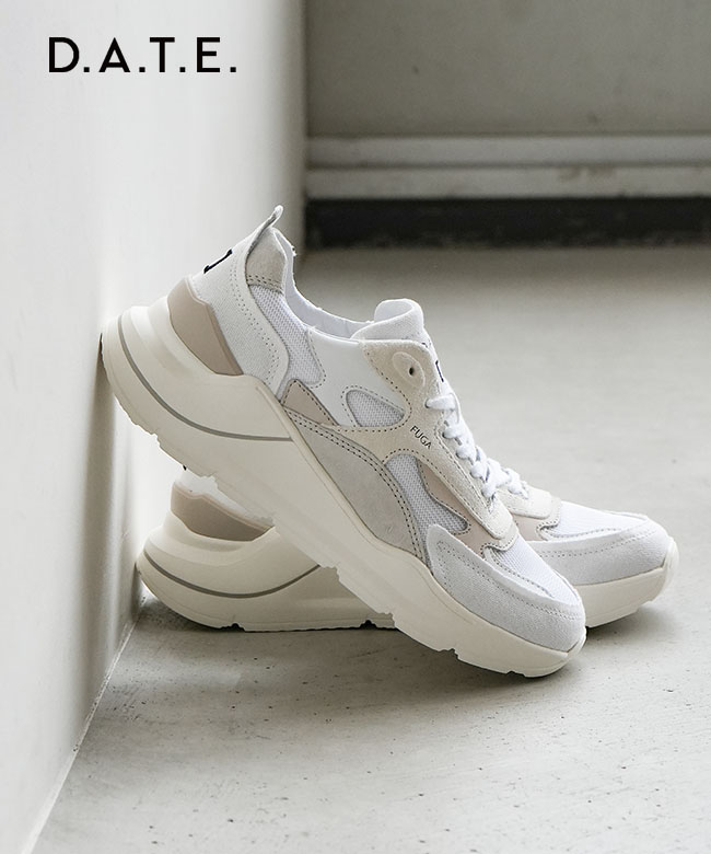 【楽天市場】【50%OFF】[W401-FG-CN-WH]D.A.T.E.(デイト) FUGA CANVAS WHITE フーガ キャンバス ...
