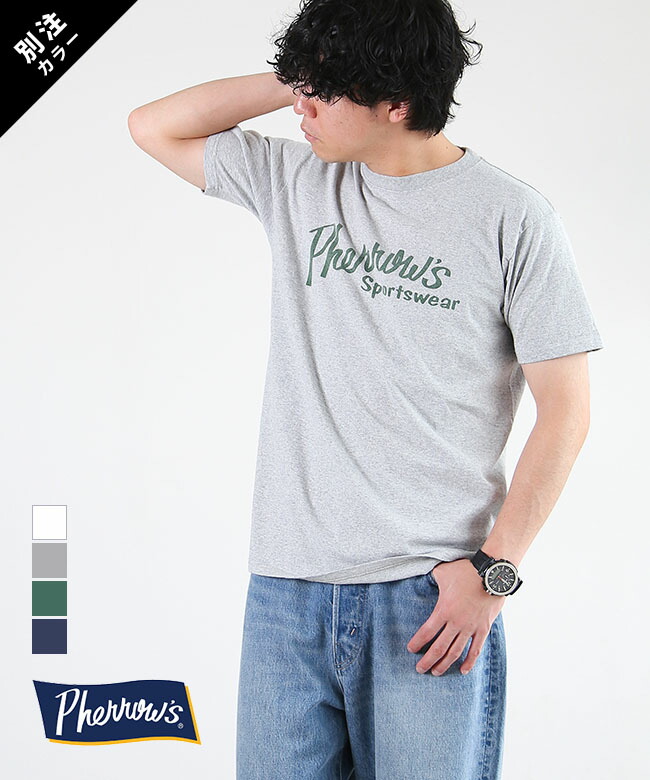 【楽天市場】[24S-PT1]Pherrow's(フェローズ) 別注カラーあり 半袖プリントTシャツ Pherrow's Sportswear：WOODY HOUSE／ウッディーハウス