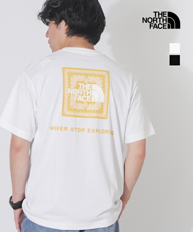 【楽天市場】[NT32446]THE NORTH FACE(ザ・ノース・フェイス) S/S Bandana Spuare Logo Tee ...