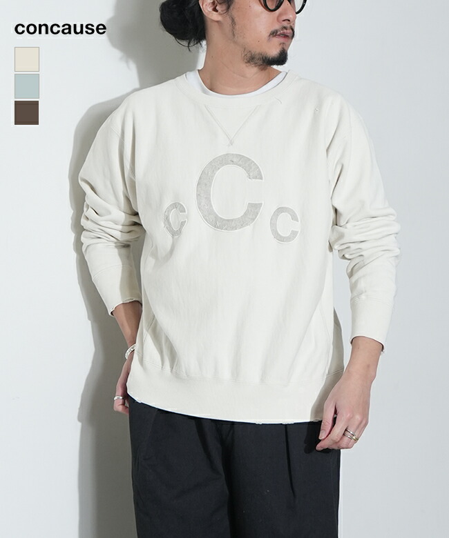 【楽天市場】【クーポンで20%OFF】[2401006M]concause(コンコース) RW F-V cCc LOGO SWEAT ...