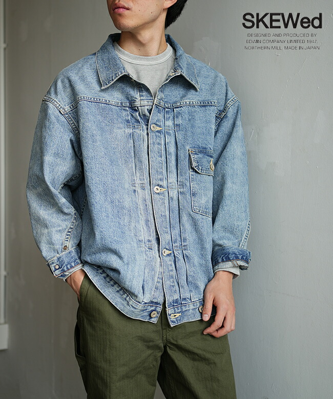 【楽天市場】[HS2506-25AW]SKEWed(スキュー) El Dorado Jacket エルドラドジャケット メンズ トップス デニムジャケット ジージャン Gジャン 1st ...
