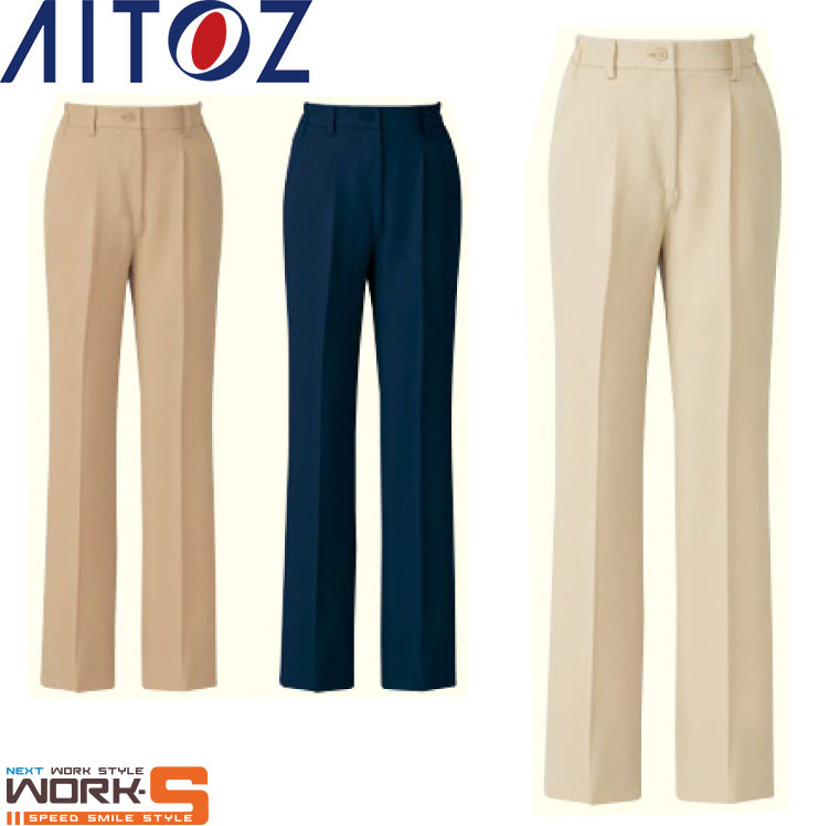 【楽天市場】AITOZ アイトス7644 レディースシャーリングパンツ SS S M L LL オールシーズン対応ワークウェア 作業着 作業服 セール中！！：ワークエス
