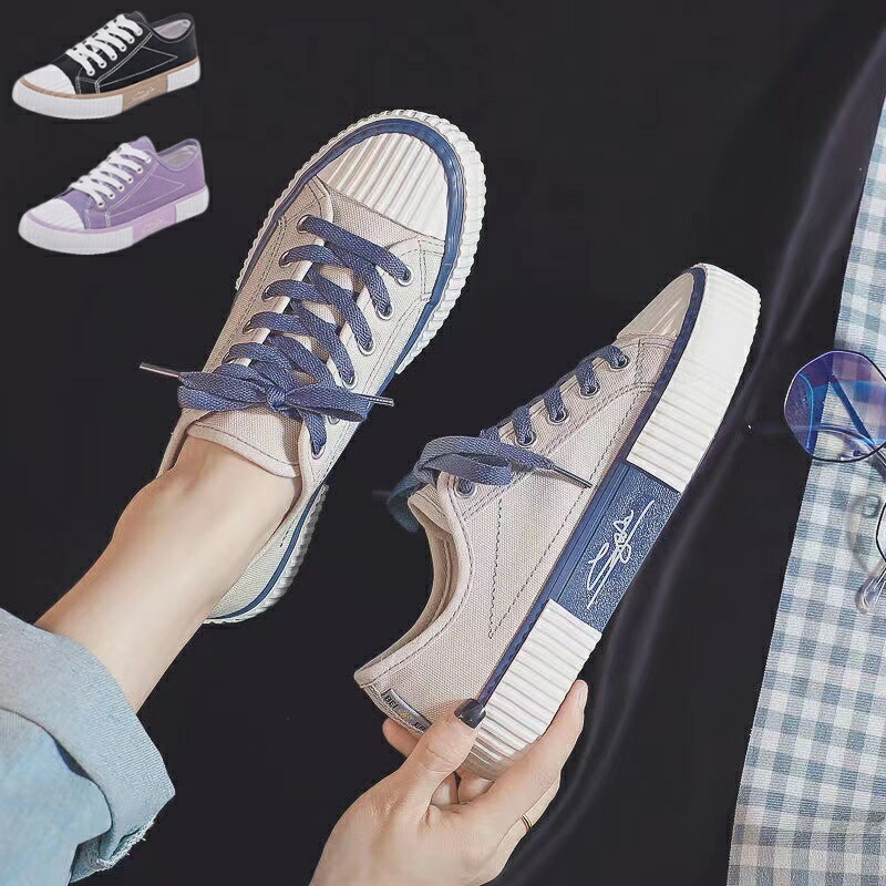 【楽天市場】3色 スニーカー レディース シューズ 靴 キャンバス スニーカー ローカット 大人可愛い おしゃれ レースアップ カジュアル ...