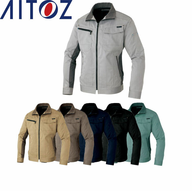 【楽天市場】AITOZ 60601 長袖ブルゾン 【 作業服 作業着 アイトス】：ワークハンター楽天市場店