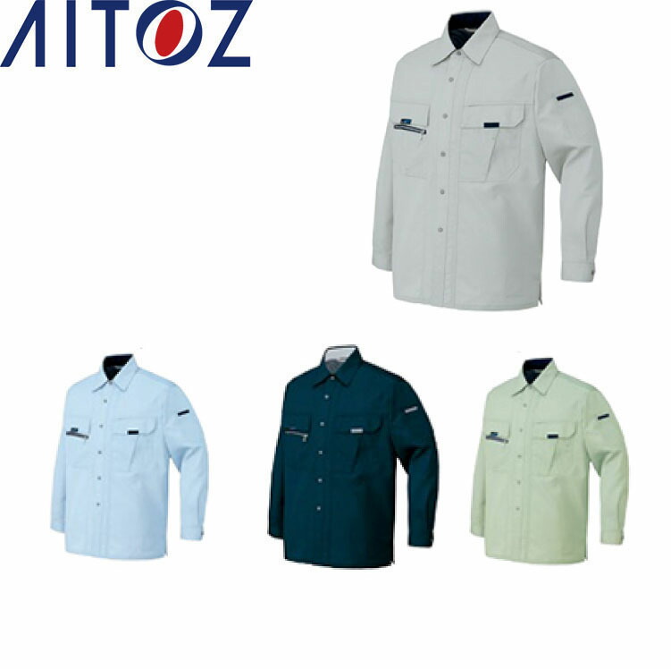【楽天市場】AITOZ 9035 長袖シャツ 【 作業服 作業着 アイトス】：ワークハンター楽天市場店
