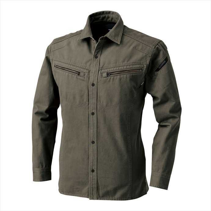 【楽天市場】TS DESIGN (TSデザイン) 長袖シャツ カーキグリーン 5115 2002 作業服 ユニフォーム 藤和：WORK TRUST