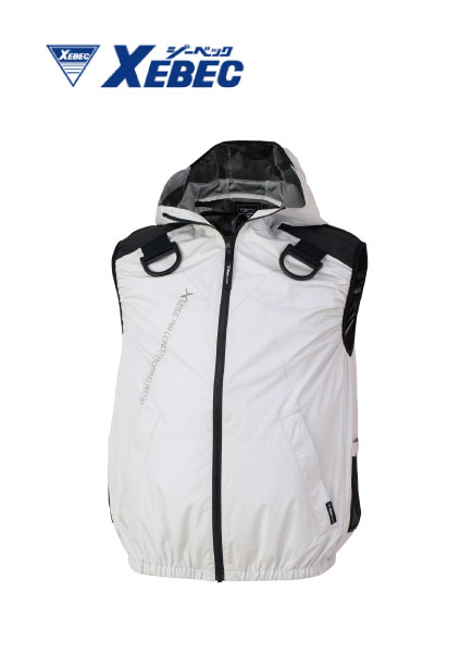 【楽天市場】XEBEC ジーベック XE98106 空調服 遮熱ハーネス 半袖ベスト フード付き メンズ レディース 男性用 女性用 通年 春夏 空調 ファン付き 作業着 作業服【3L】：作業 ...