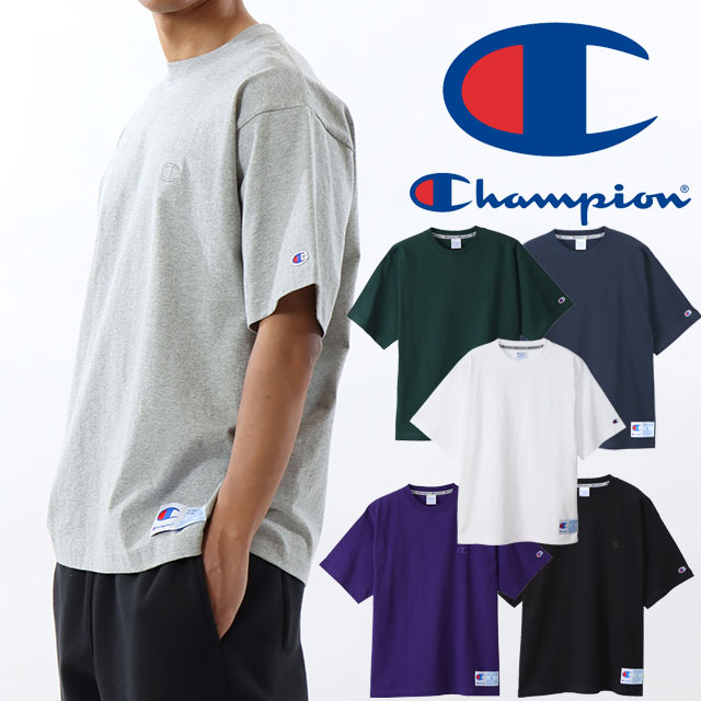【楽天市場】チャンピオン Champion Tシャツ メンズ レディース C3-V331 ショートスリーブティーシャツ アクションスタイル 半袖 ハーフスリーブ ロゴ 刺繍 ワンポイント ...