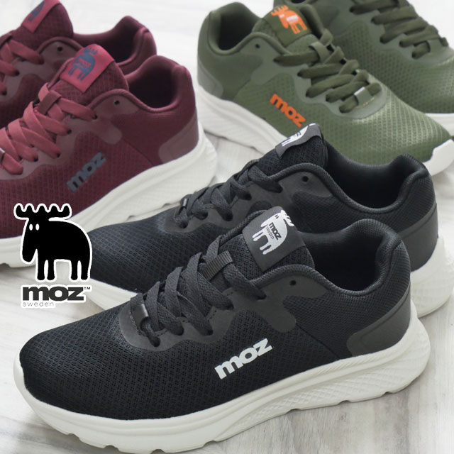 【楽天市場】モズ スニーカー レディース 紐靴 黒 軽量 カジュアルシューズ ブラック ワイン カーキ ローカット MZ-6209 MOZ 最強配送：ワールド靴店