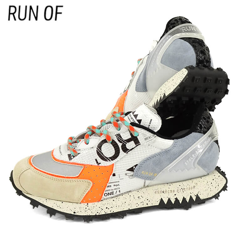 【楽天市場】ランオブ RUN OF メンズ スニーカー RO1 LIMITED EDITION RO1 SHELDON ベージュ ネオン ...