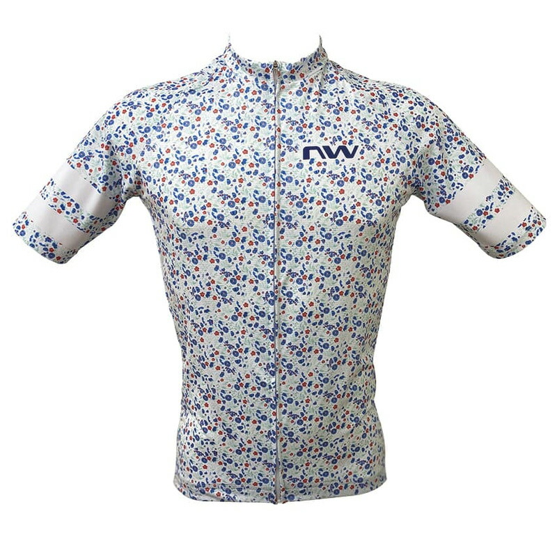 【楽天市場】ノースウェーブ FIORE JERSEY ホワイト/ブルー/レッド：ワールドサイクル ウェアハウス