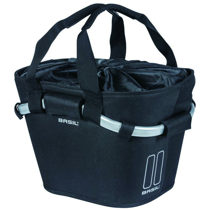 【楽天市場】バジル クラシックキャリーオール Klickfix対応フロントバスケット ブラック：ワールドサイクル