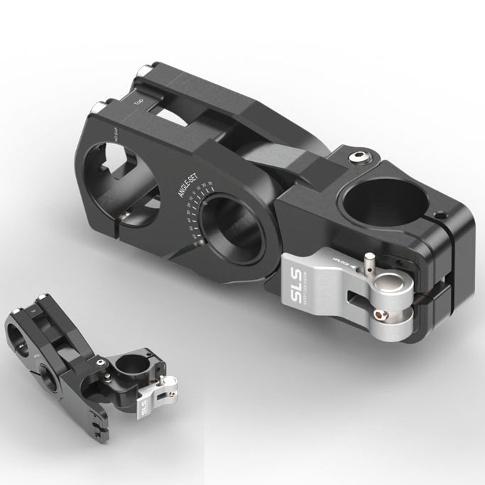 【楽天市場】ROCKER PARTS RocHead AiO MAX 90度角度変更ステム 角度調整機能付き 90mm ブラック 31.8mm ...