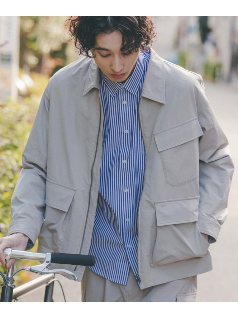 【楽天市場】【SALE／20%OFF】【MOVE FREE MOVE MORE】【セットアップ可】SOLOTEXダブルクロスミリタリーブルゾン ...