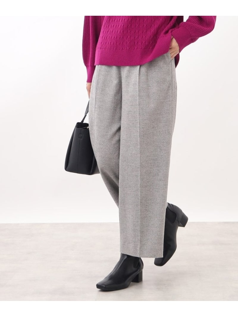 【楽天市場】【SALE／50%OFF】ウール混ラメツイードワイドパンツ Reflect リフレクト パンツ その他のパンツ グレー【RBA_E ...