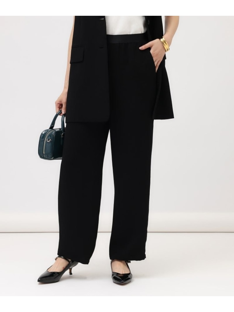 【楽天市場】【SALE／52%OFF】【セットアップ可能/ウエストゴム】クレープダブル イージーワイドパンツ UNTITLED アンタイトル ...