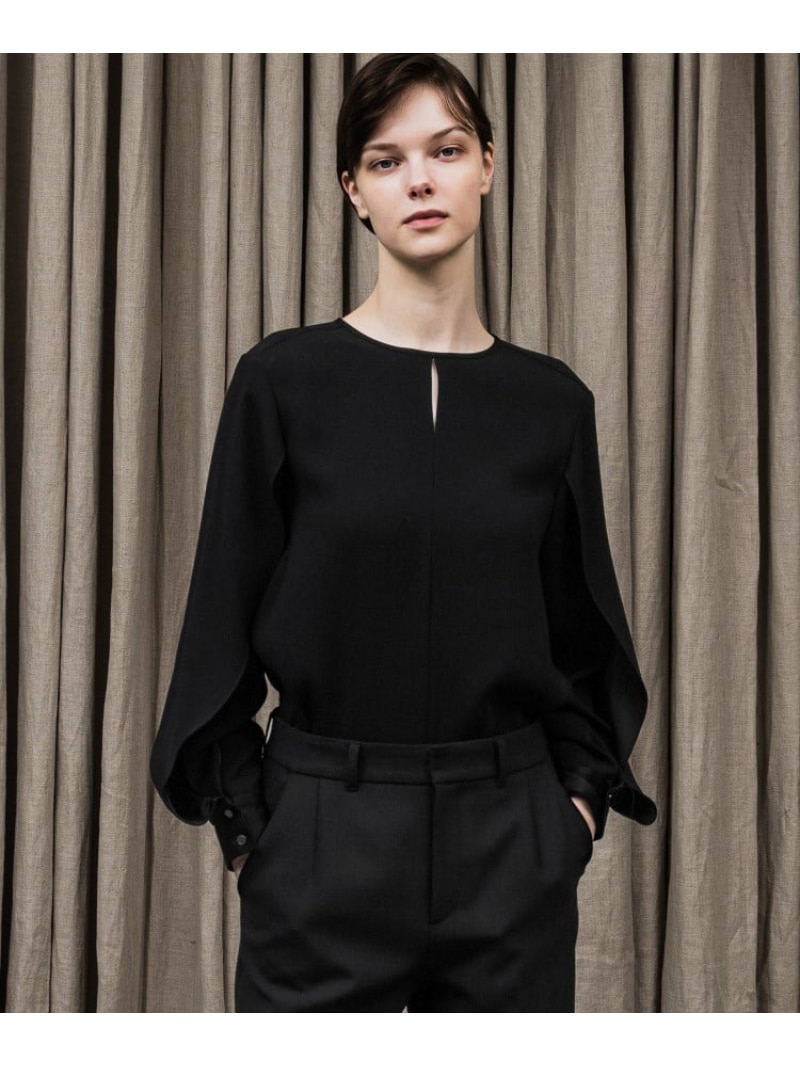 【楽天市場】【SALE／57%OFF】バックサテンジョーゼットブラウス UNTITLED アンタイトル トップス シャツ・ブラウス ブラック ベージュ ブルー【RBA_E】【送料無料 ...