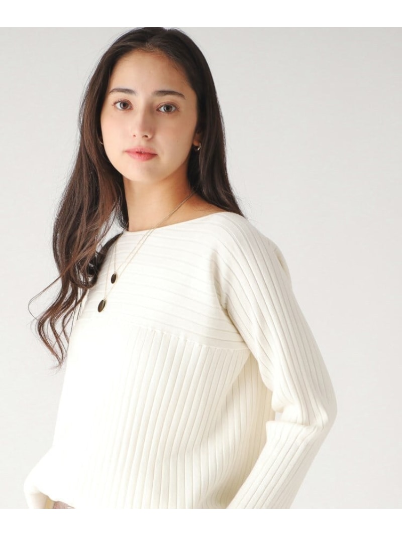 【楽天市場】【SALE／50%OFF】【洗える/日本製】リブ柄変化ニットトップス COUP DE CHANCE クード シャンス トップス ...