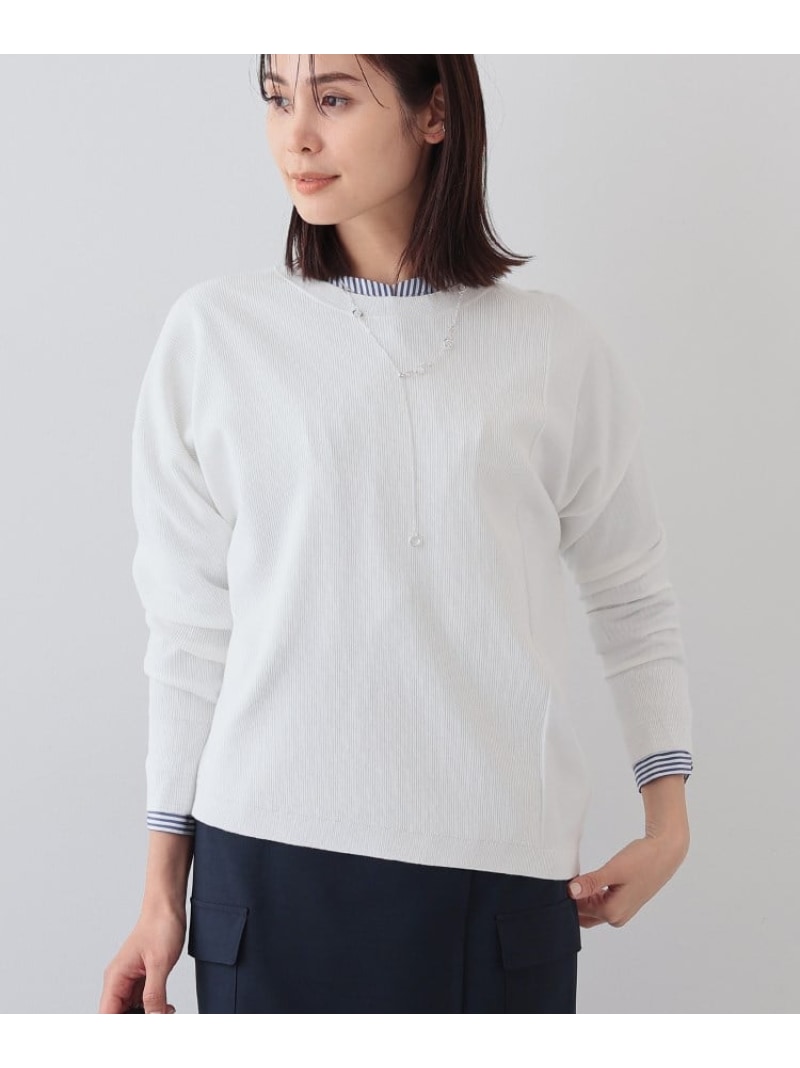 【楽天市場】【洗える】アシメデザイン ドルマンスリーブニット INDIVI インディヴィ トップス ニット ホワイト グレー グリーン ...