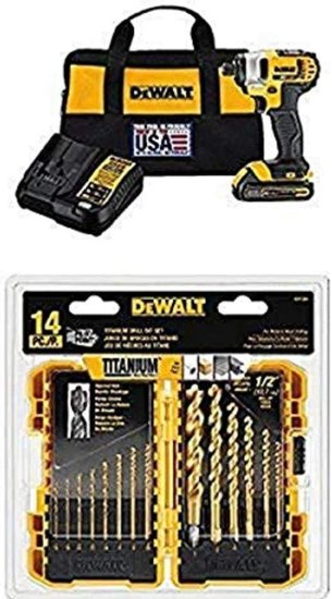 【楽天市場】Dewalt デウォルト DCF885C1 20V Max 1/4" Impact Driver Kit and DW1354 ...