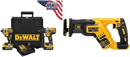 【楽天市場】Dewalt デウォルト 20V MAX XR Cordless Drill Combo Kit, Brushless, 5.0 ...