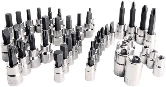 【楽天市場】CRAFTSMAN Hex Bit Socket Set, 1/4" & 3/8", SAE/Metric, 42-piece ...