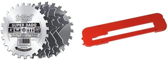 【楽天市場】Freud 8" x 24T Super Dado Sets (SD508) & BOSCH ボッシュ TS1007 Dado ...