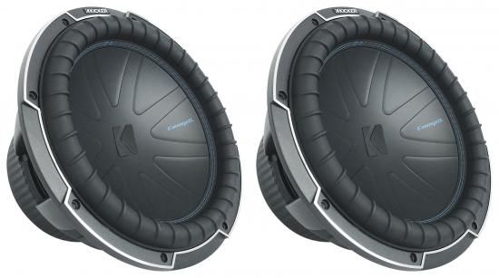 【楽天市場】Kicker バンドル: (2) Kicker 51CWQ124 COMP Q 12インチ 1000ワット カーステレオ ...