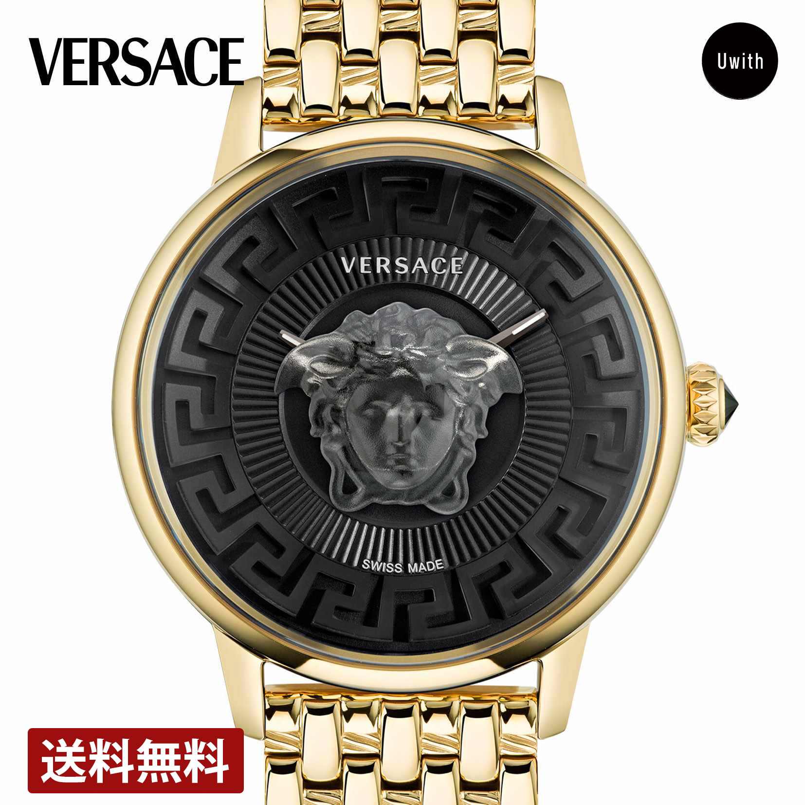 【楽天市場】ヴェルサーチェ VERSACE ユニセックス 腕時計 メデューサ アルケミー VE6F00523 ブラック ブランド 最大4年保証 ...
