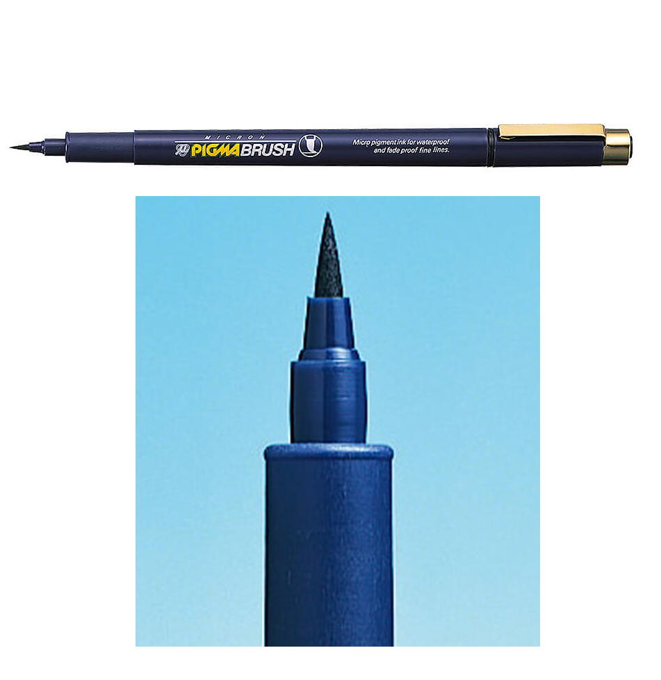 【楽天市場】サクラクレパス 水性サインペン PIGMA ピグマブラッシュ 黒 10本入 ESDK-BR#49：Office WOW！楽天市場店