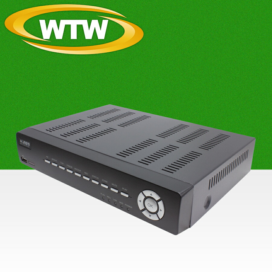 【楽天市場】400万画素AHDシリーズ 4chデジタルビデオレコーダー(DVR) WTW-DA645Y：WTW 塚本無線