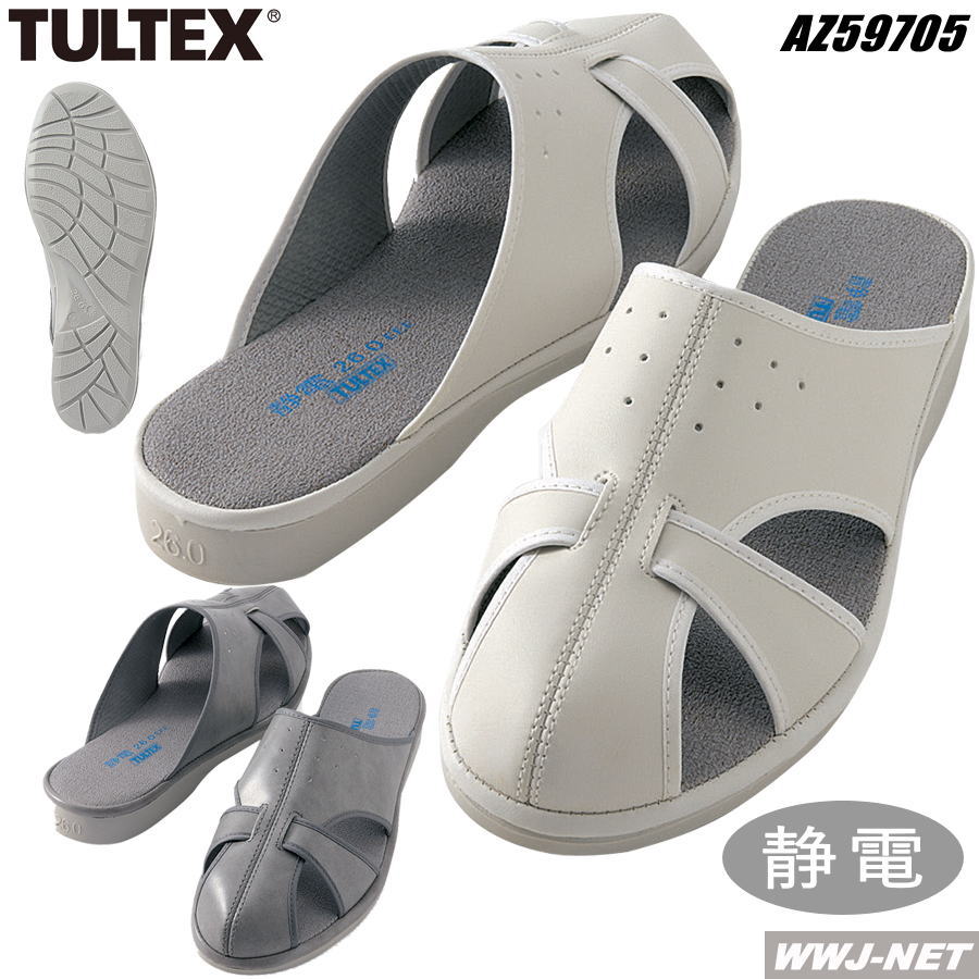 【楽天市場】スリッパ 体内の静電気を靴底から逃がす 静電スリッパ 59705 アイトス AZ59705：WWJ