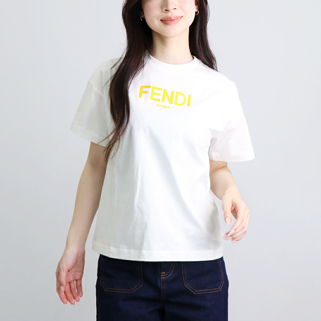 【楽天市場】【訳あり】【O-19】フェンディ FENDI キッズ レディース 半袖Tシャツ 大人もOK JUI1377AJ F0TU9 10A (S相当) GESSO【ギフト不可】：テザーレブ ...