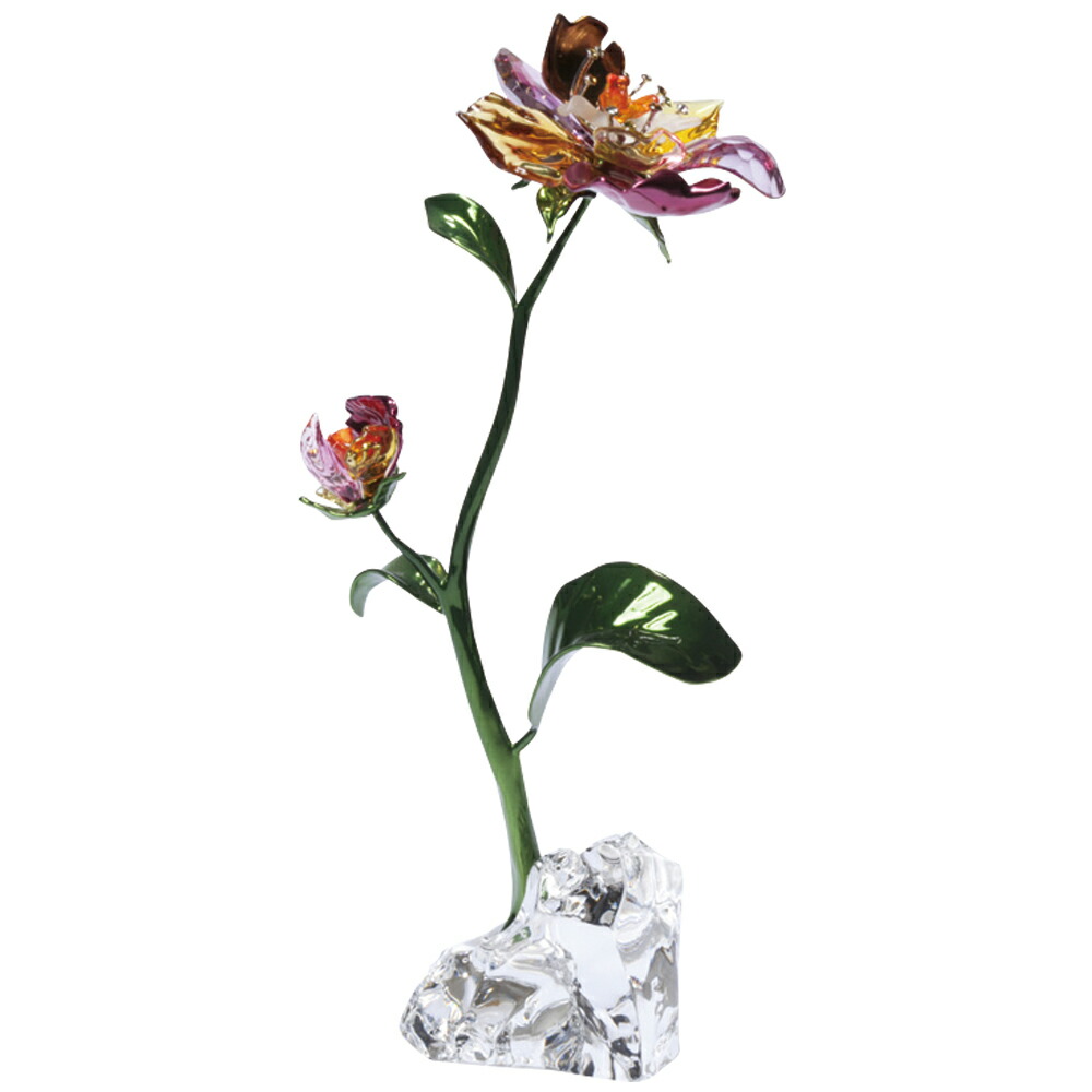 【楽天市場】【予約会対象品】 スワロフスキー SWAROVSKI 置物 フィギュアオーナメント Idyllia 花（L） 5639886 ...