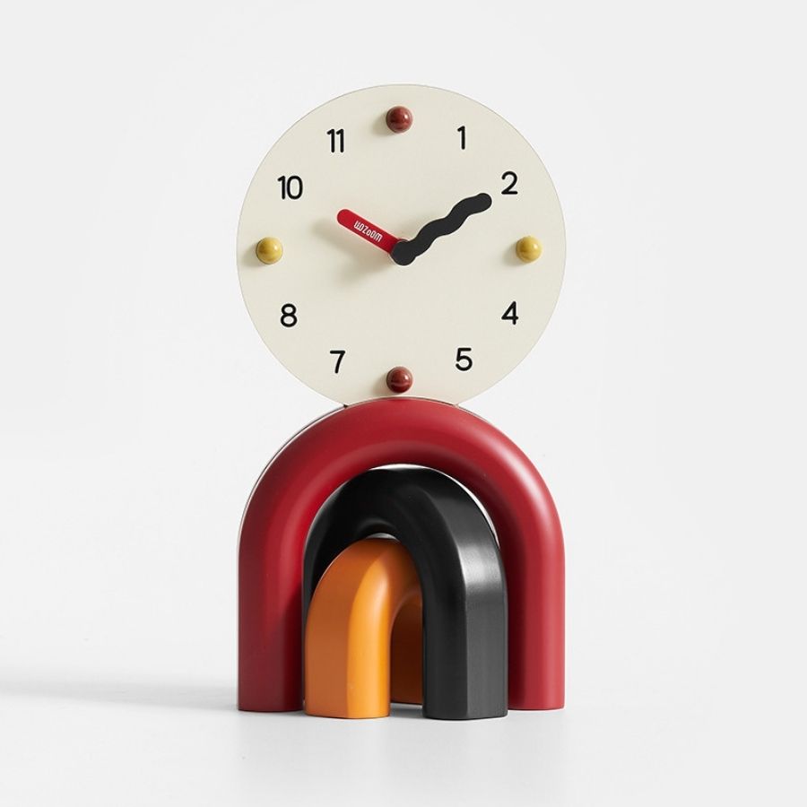 【楽天市場】厳選／ 置き時計 高品質 木調スタンド アート 時計 アナログ時計 時計 かわいい おしゃれ シンプル 置く時計 ユニーク モダン アーチ型 北欧風 インテリア時計 個性的 ...