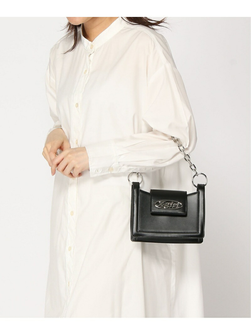 【楽天市場】OVAL LOGO FAUX LEATHER 2WAY MINI BAG バッグ X-girl X-girl エックスガール ...