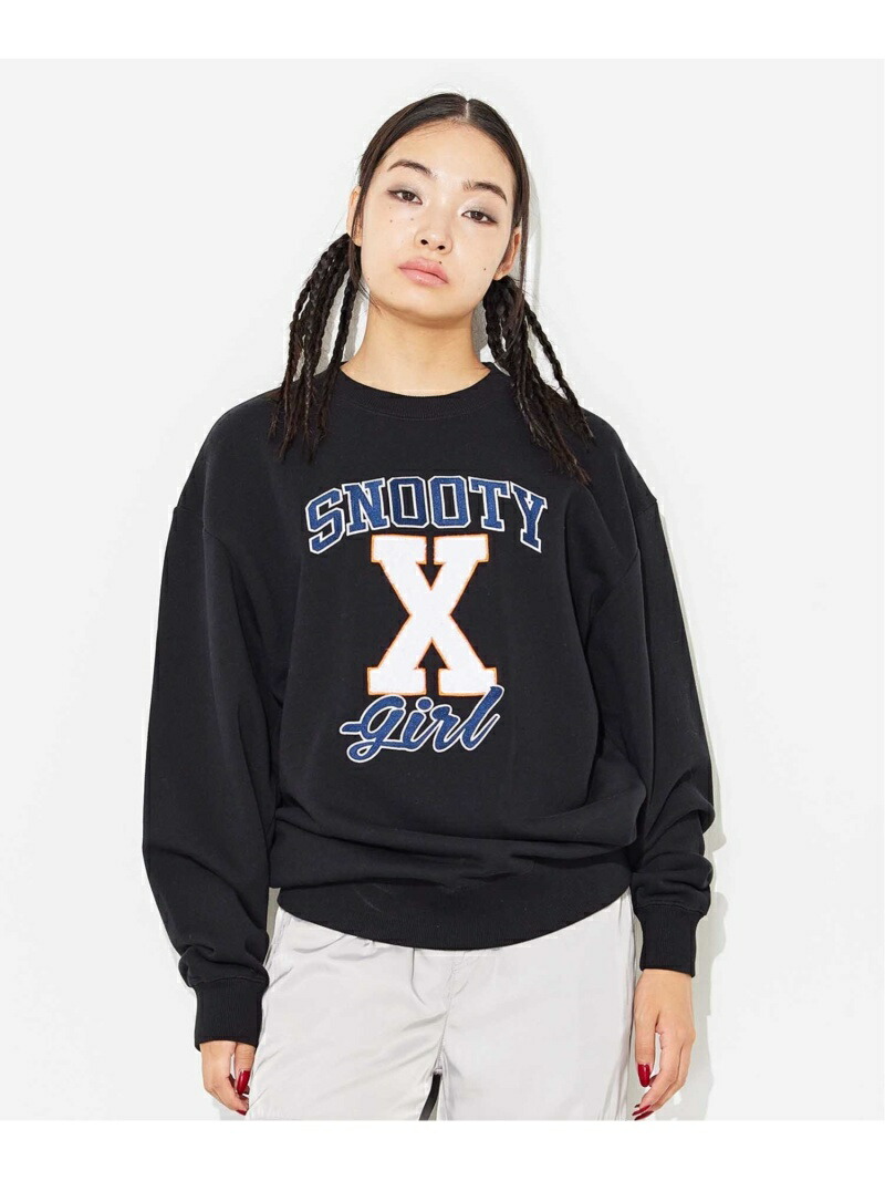 【楽天市場】【SALE／70%OFF】SNOOTY CREW SWEAT TOP トップス X-girl X-girl エックスガール ...